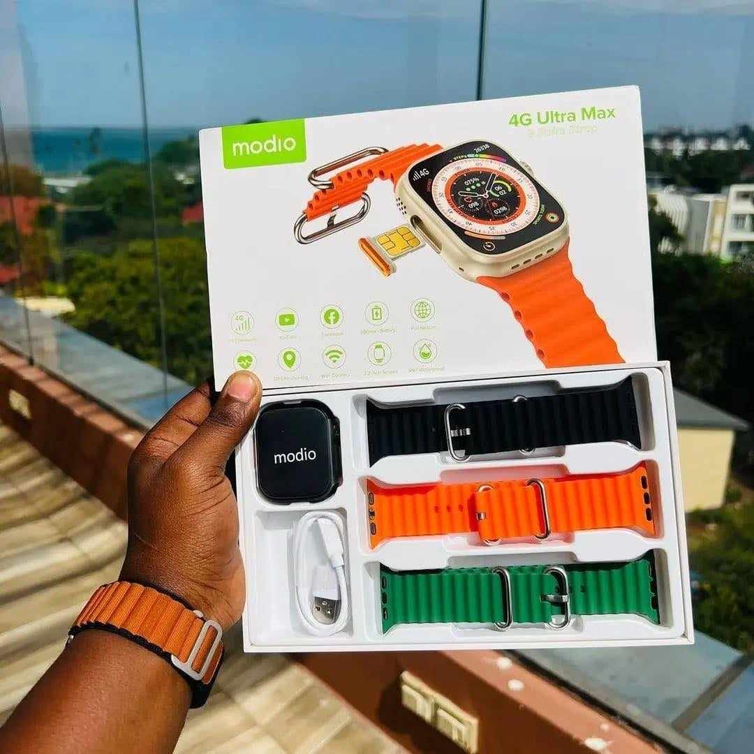ساعة Modio 4G ultra Maxبخصم 10% +كفر باسكرين+شحن مجاني